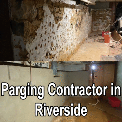 Parging Contractor in Riverside | Basements Love Us